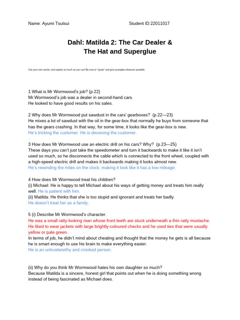 TSUTSUI Ayumi - Matilda 2 | PDF