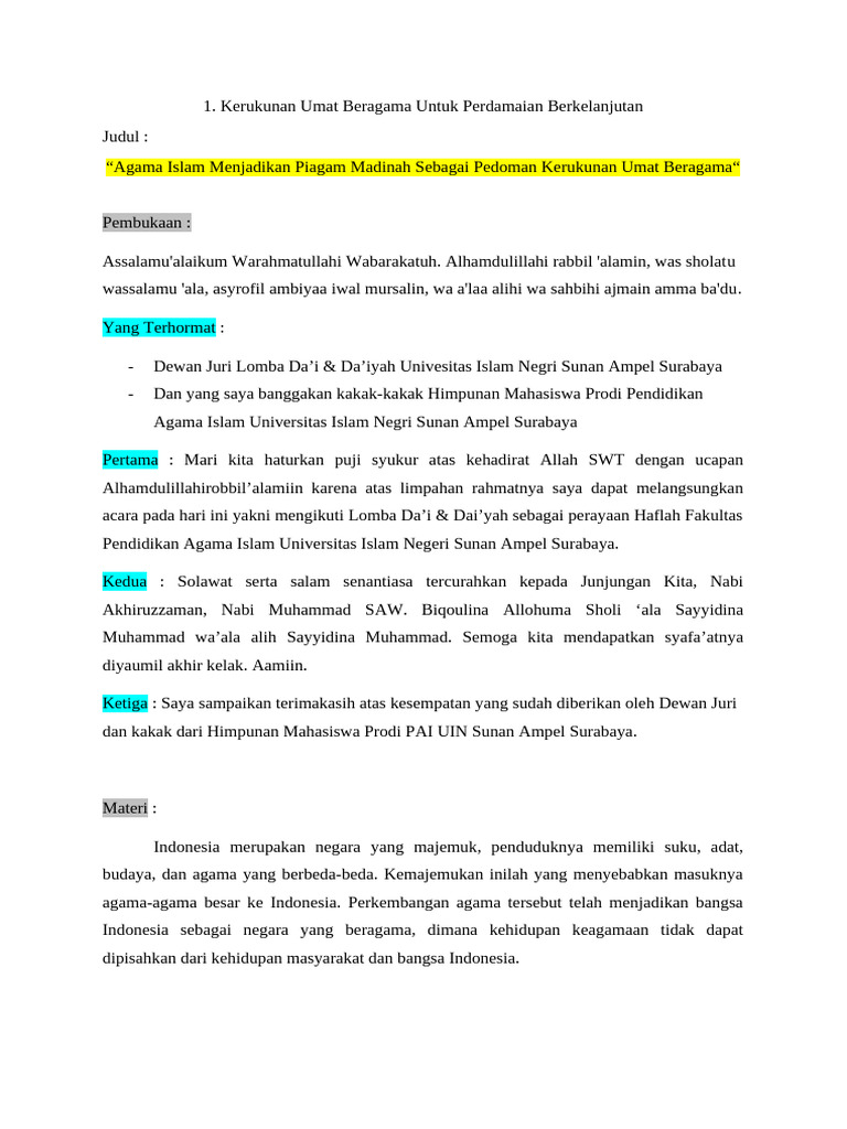 Ahmad Faroid (Teks Dai) | PDF