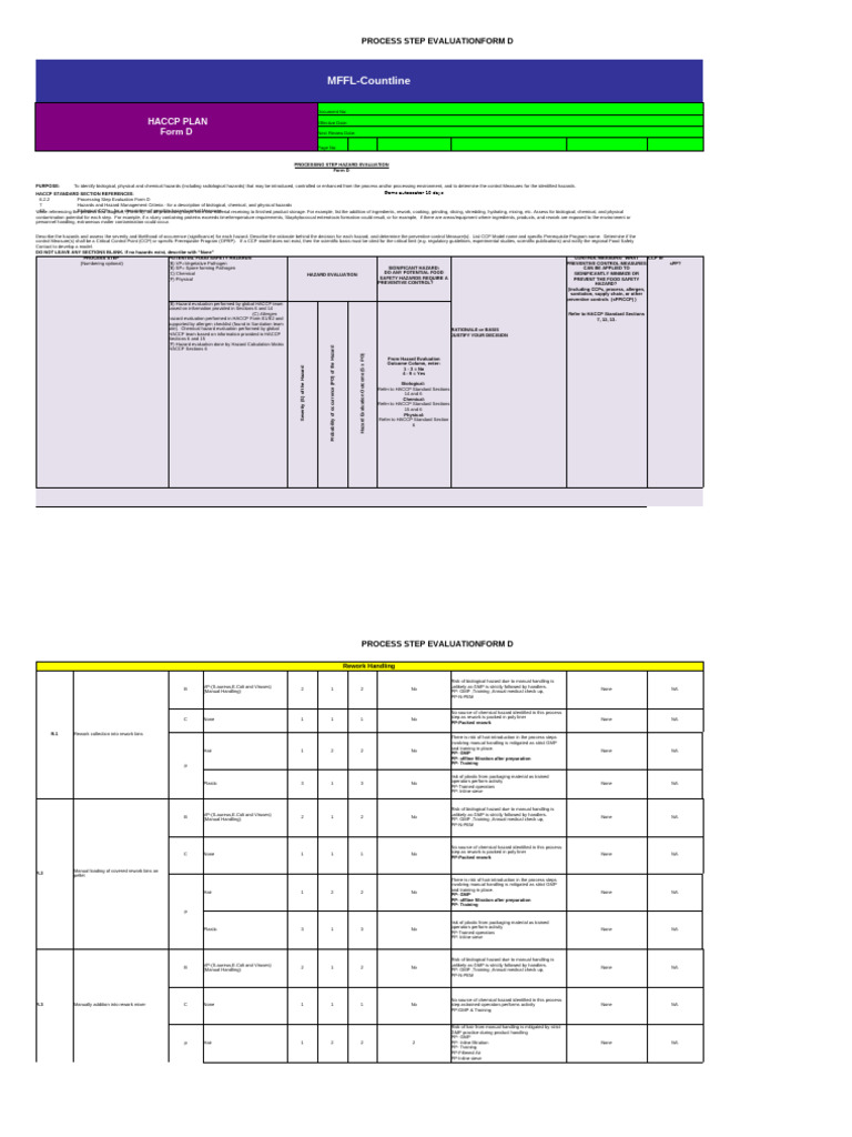 Form D - Rework Hadling | PDF