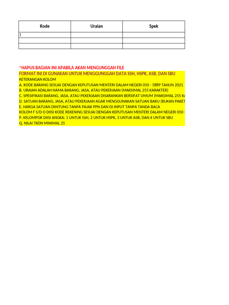 Contoh Form Upload SH SIPD | PDF
