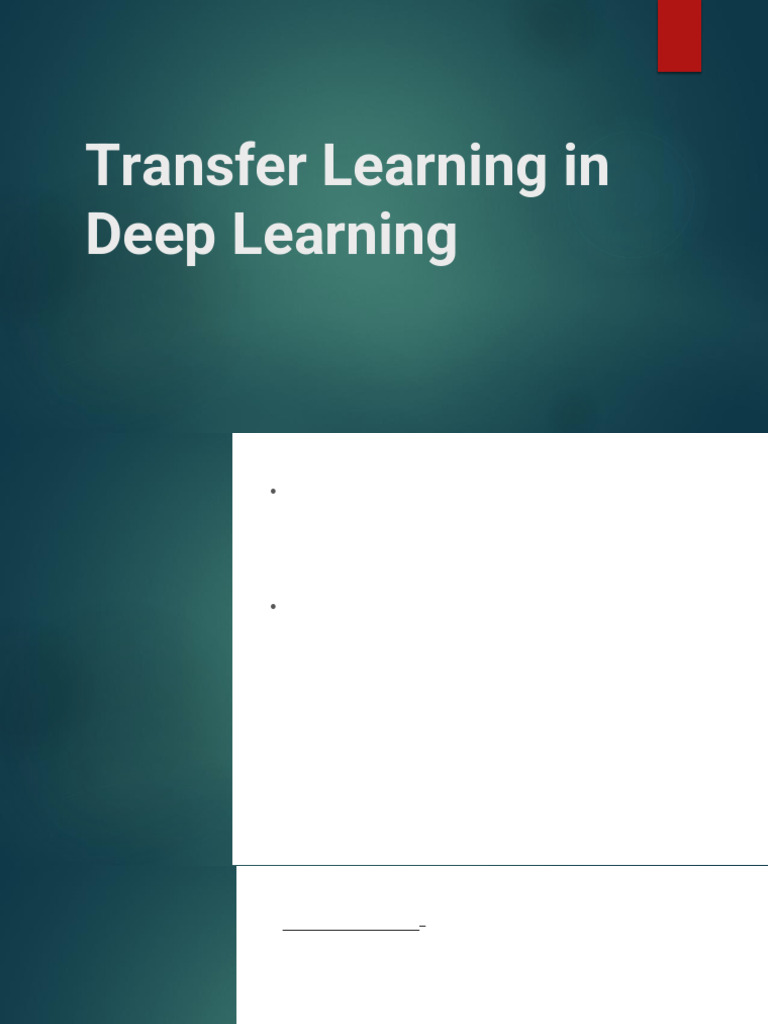 Transfer Learning | PDF