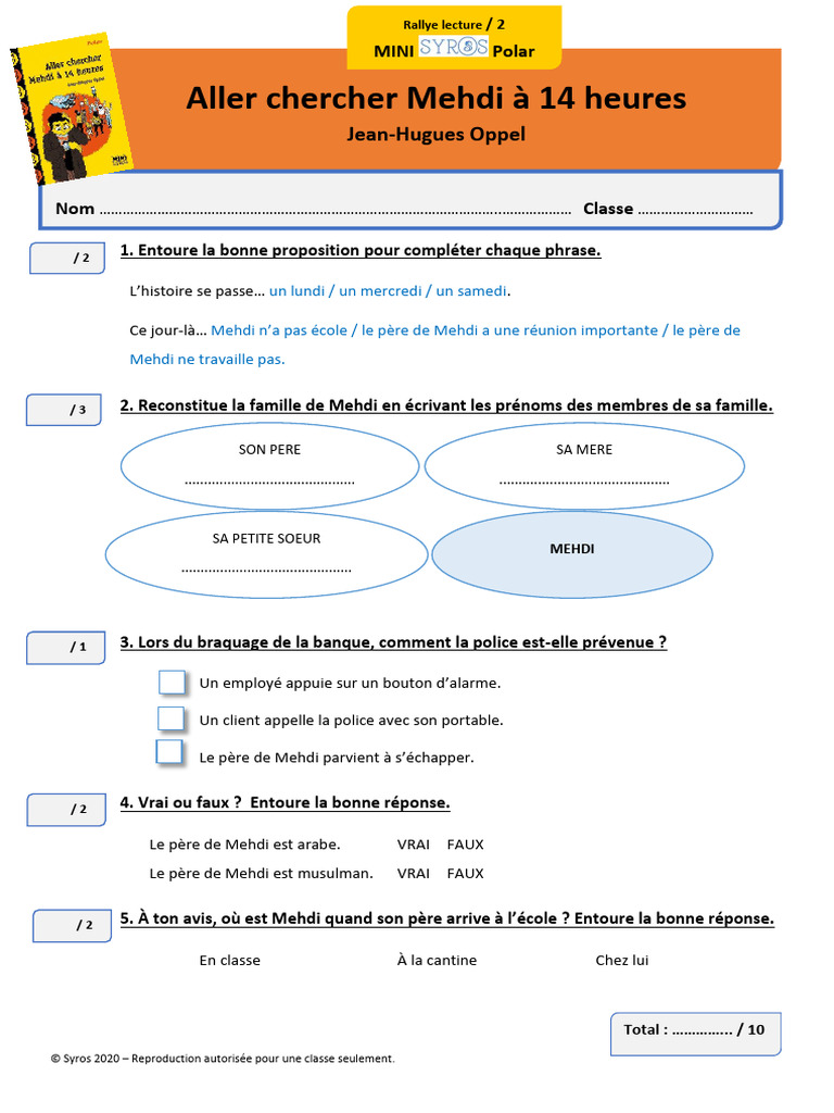 Fiches de Lecture Niveau 2 | PDF