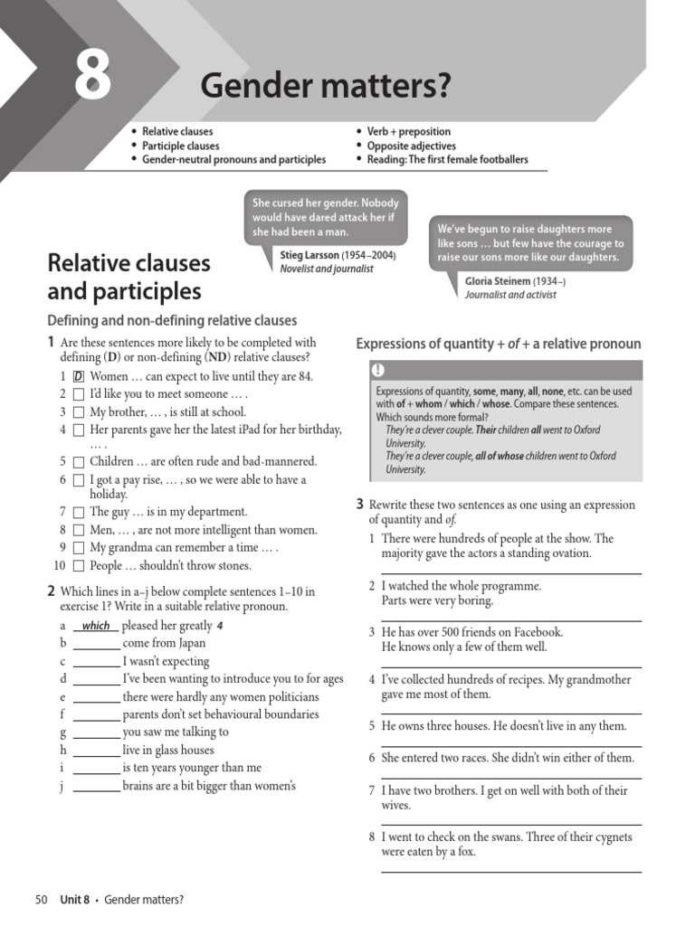 HW5e Advanced WB Unit8 | PDF