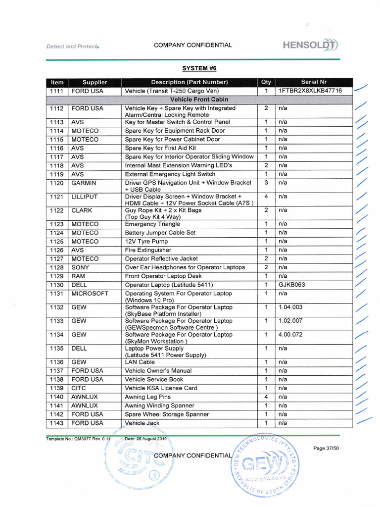 Delivery Note - MMS2-System 6 | PDF