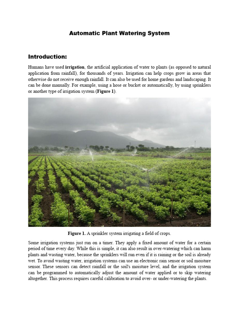 DIY Automatic Plant Watering System | PDF