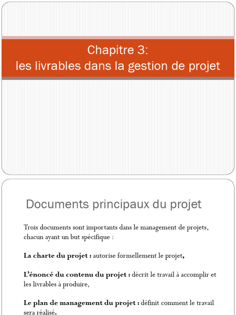 PDF Cours Gestion de Projet Chapitre 3 | PDF