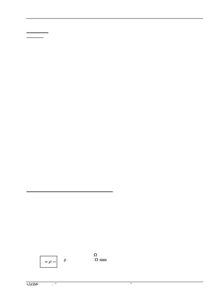 T04 Resistencia Eléctrica | PDF | Resistencia Eléctrica y Conductancia | Resistor