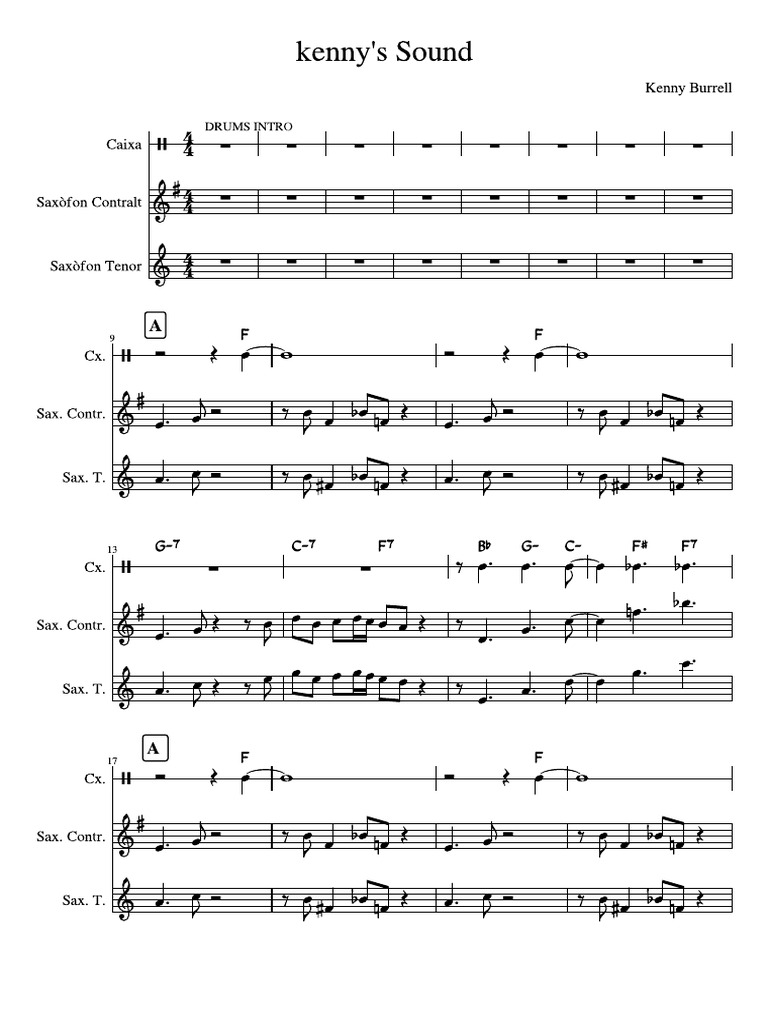 Kenny's Sound-Partitura i Particel·Les | PDF