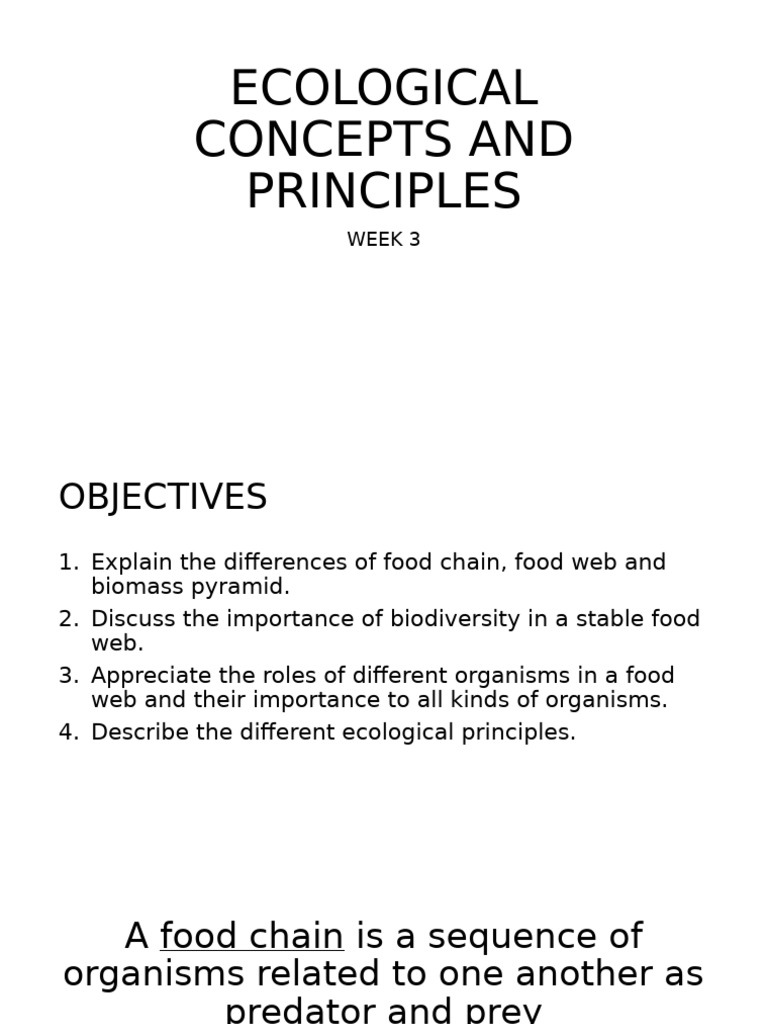 Ecological Concepts and Principles | PDF