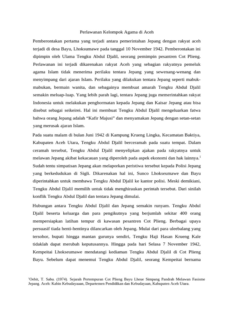 Perlawanan Aceh | PDF