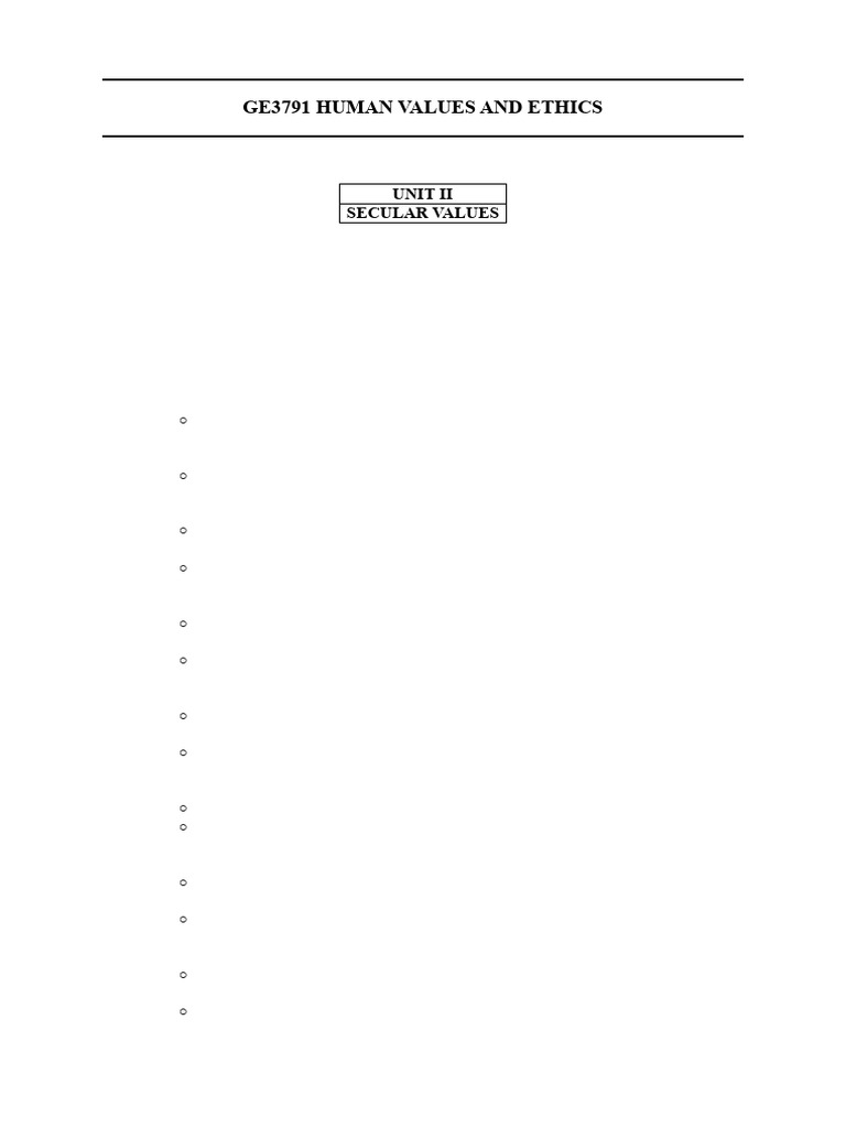 Ge3791 - Unit - II | PDF