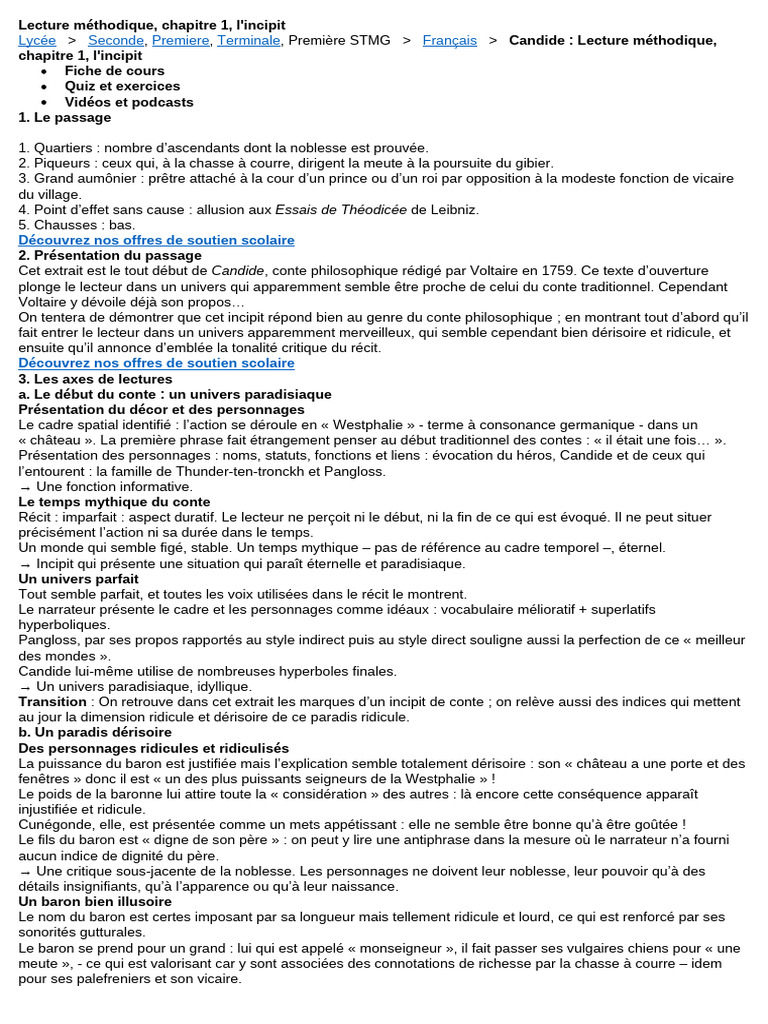 Lecture Méthodique | PDF