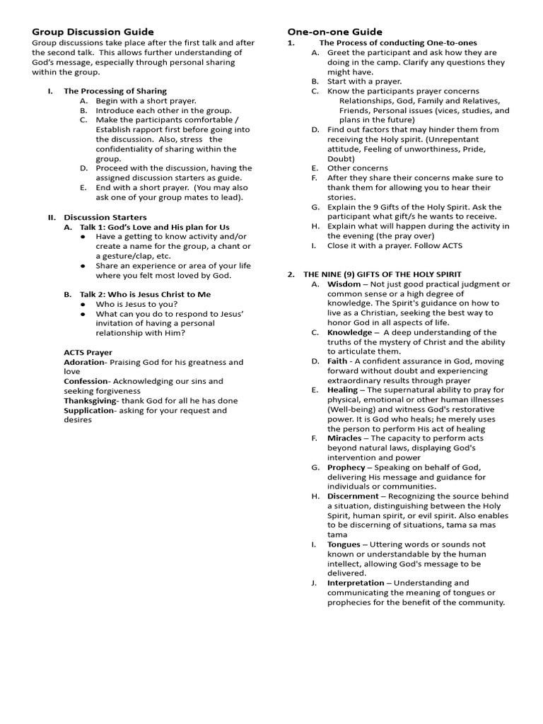 Faci Guide | PDF