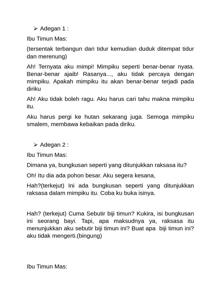 Ibu Timus Mas | PDF