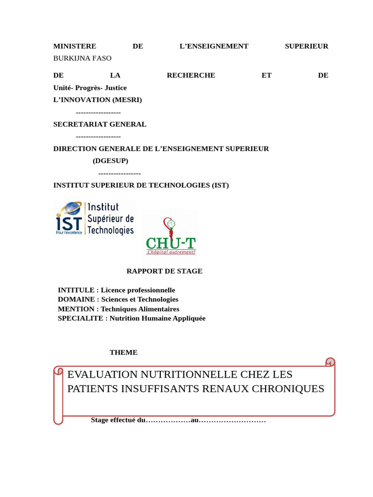 Rapport | PDF