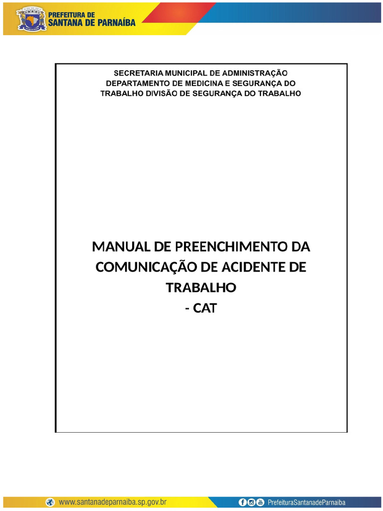 MANUAL PARA ABERTURA DE CAT (atualizado) | PDF