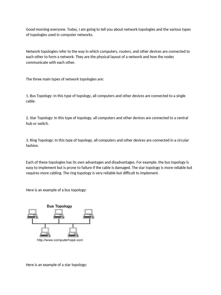 Network Topologies | PDF