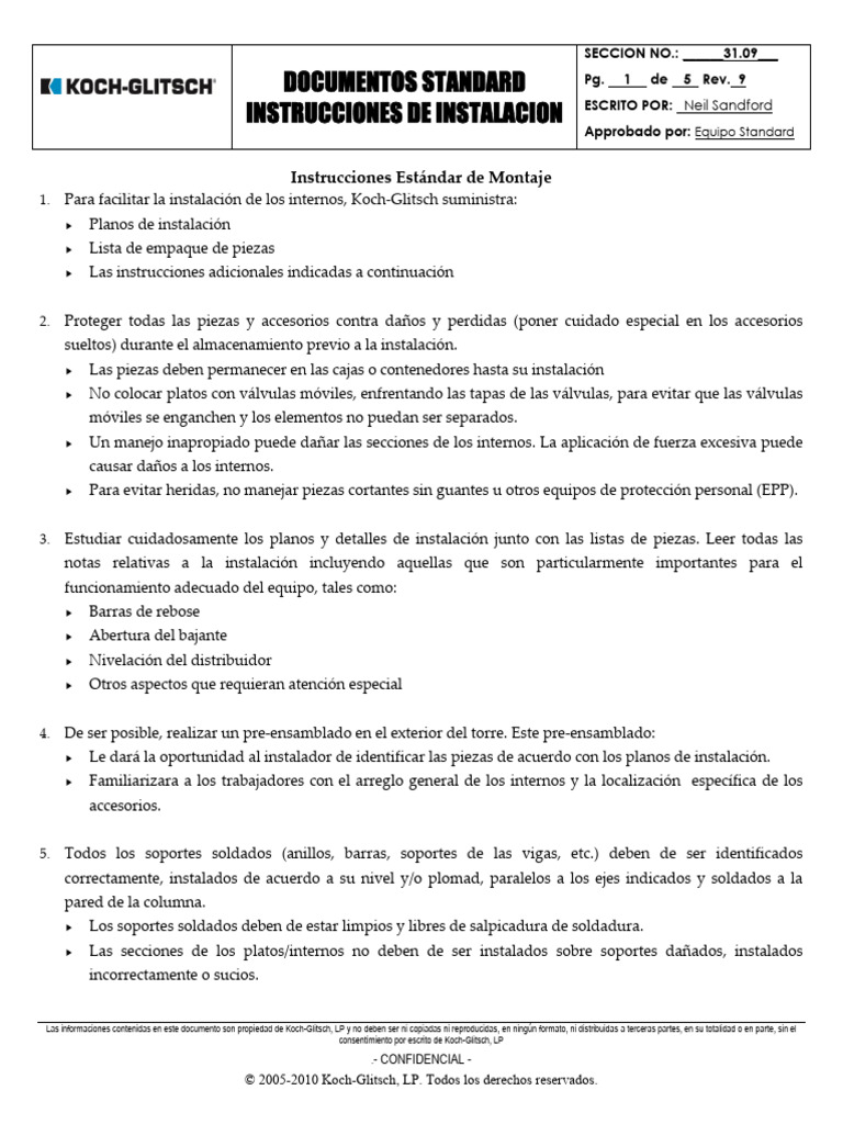 Tray Installation Instructions - Spanish | PDF