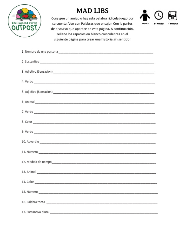 Mad Libs Translation | PDF