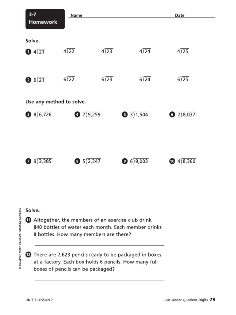 Homework and Remembering 3-7 2 | PDF