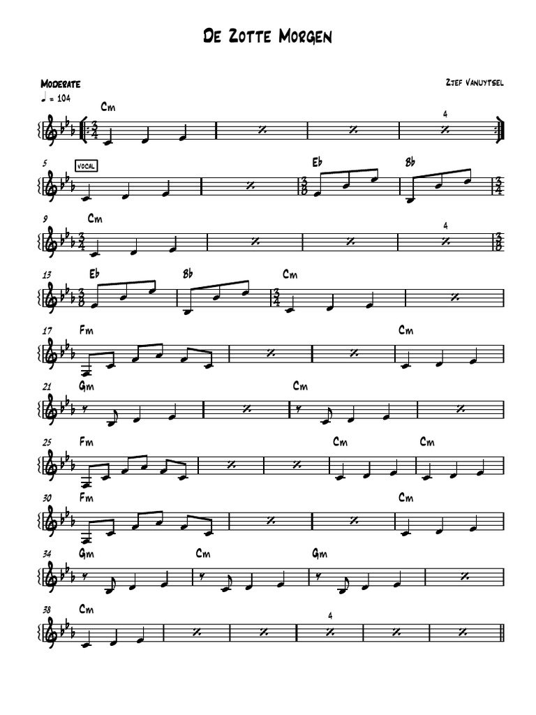 De Zotte Morgen | PDF