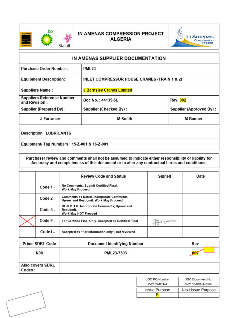 Lubrifiantsrecommandésv 2155 001 A 7503 - 003 - 0001 | PDF
