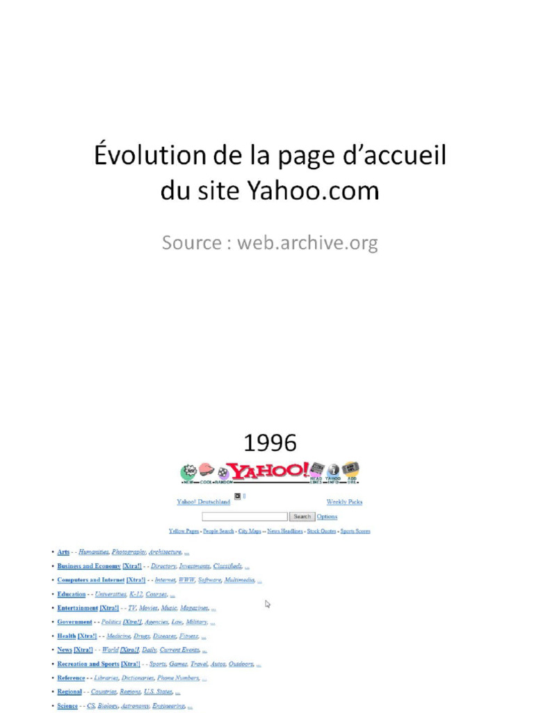 1-4 Diaporama Evolution Yahoo | PDF