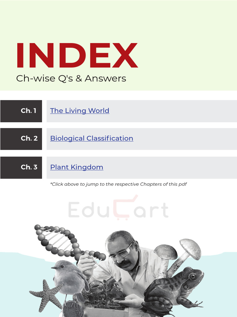 CBSE XI Biology Chap 1 3 | PDF