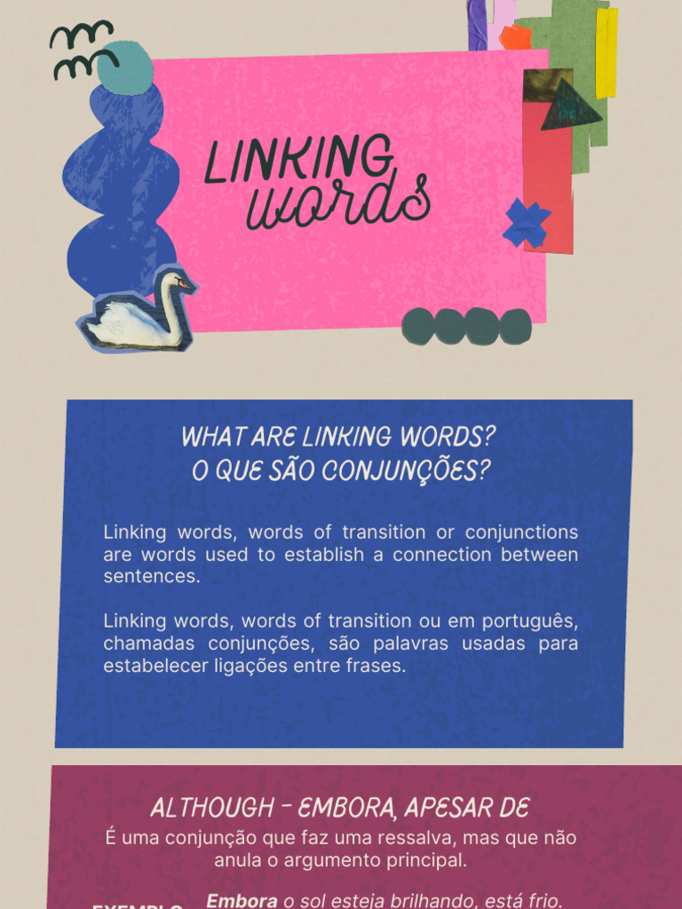 Linking Words | PDF | Language Arts & Discipline | Foreign Language Studies