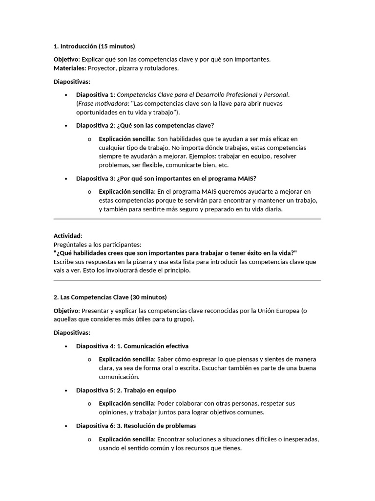 Competencies Clau | PDF