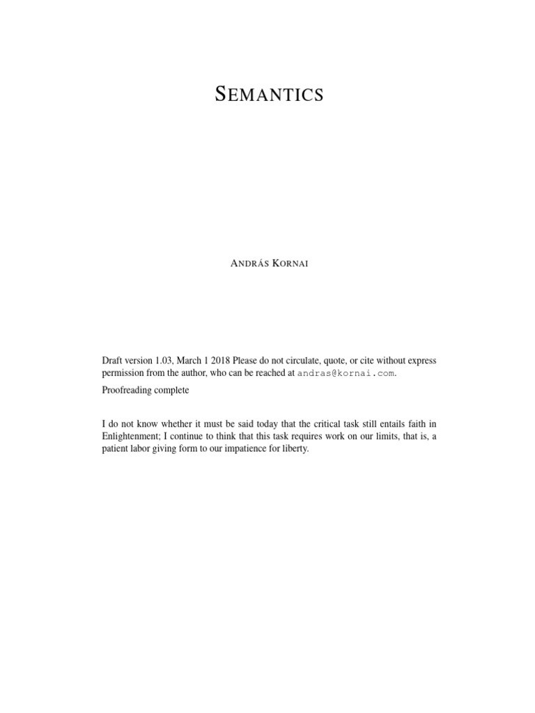 Semantics | PDF