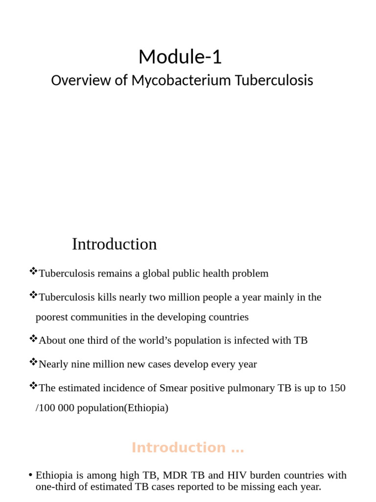 Module 1 - Overview of TB and Malaria | PDF
