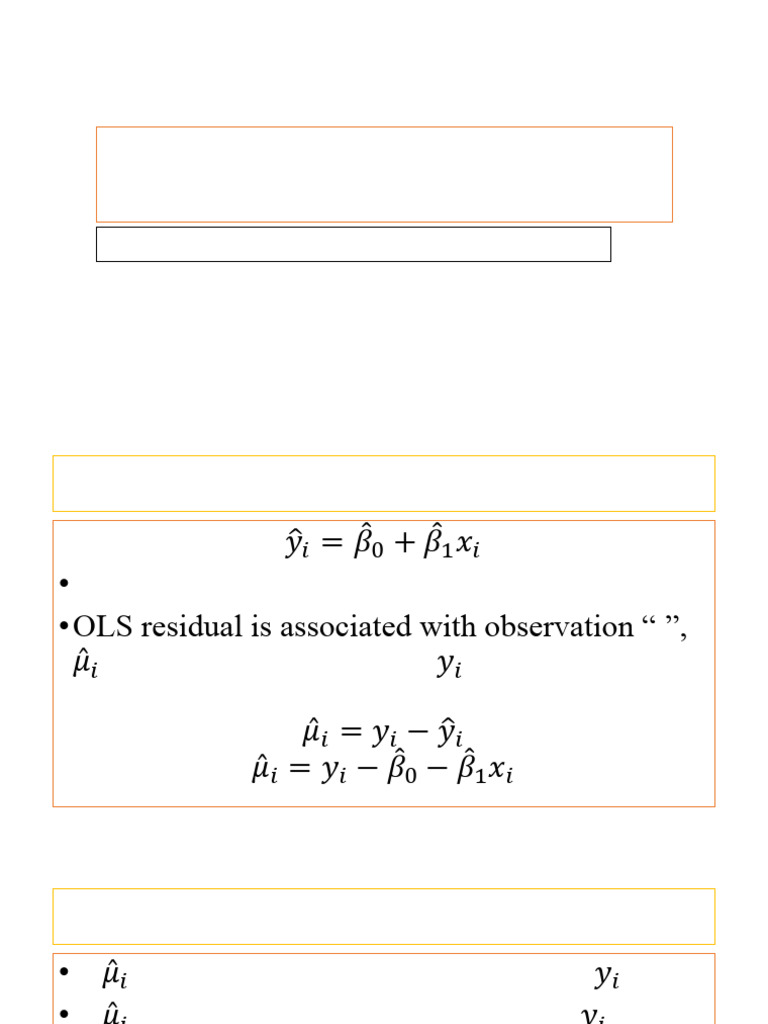 Econometrics: Simple Linear Regression (Gauss-Markov Assumptions) | PDF Econometrics: Simple Linear Regression (Gauss-Markov Assumptions) | PDF