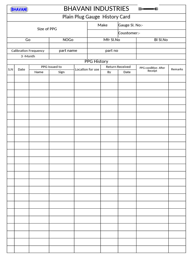 PPG - History Card-1 | PDF