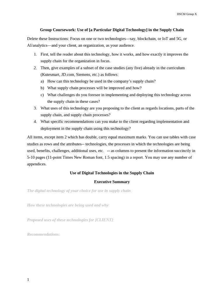 Template DSCM Coursework | PDF | Computing