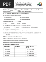 Allen Screening Test Practice Paper 7-8 | PDF | Sodium Bicarbonate ...
