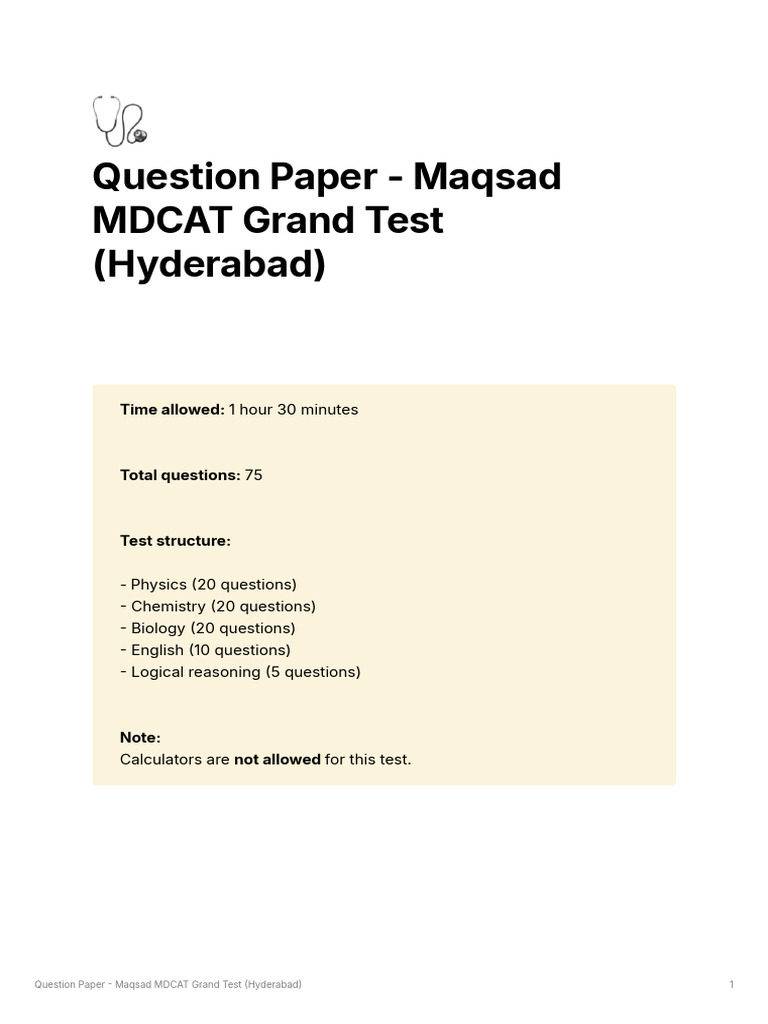 Hyd Question Paper | PDF