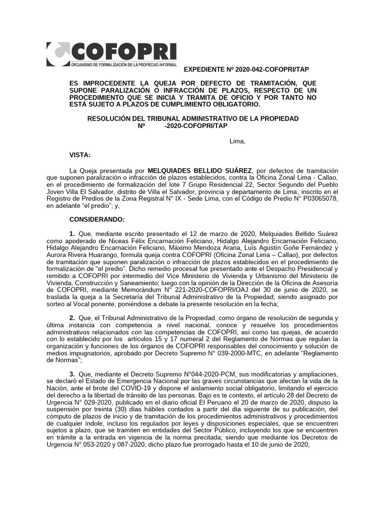 Proy. 2020-042 | PDF