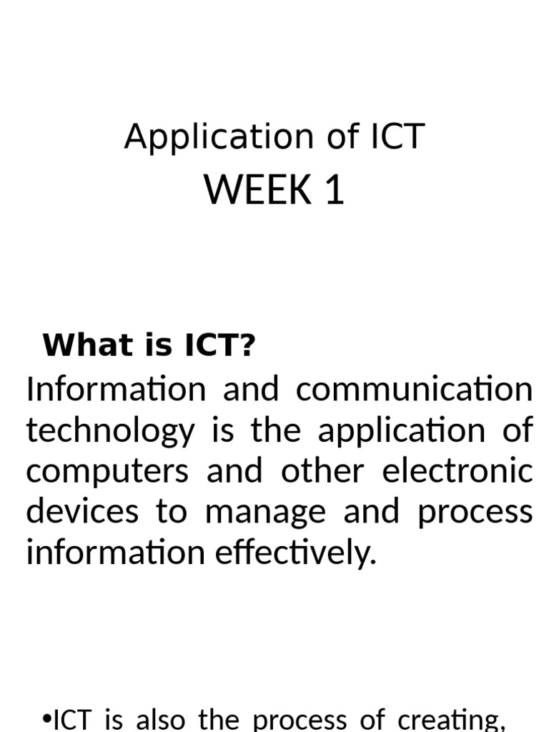 Application of ICT SS3 | PDF