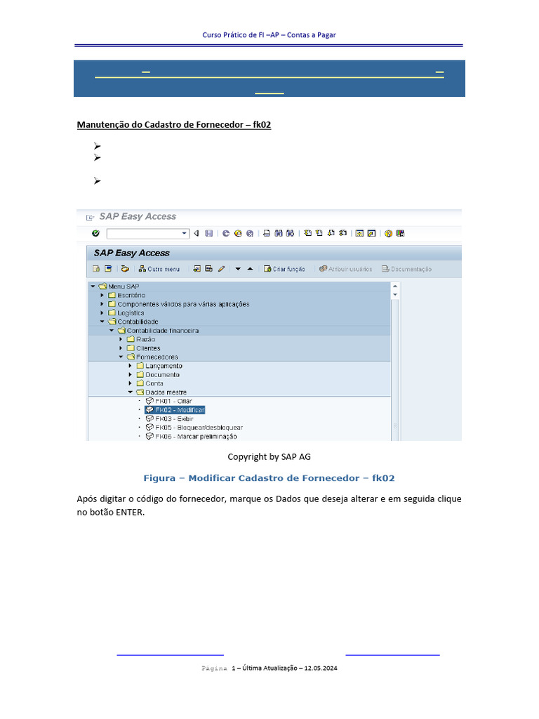 Aula 7 - Manutenção Do Cadastro de Fornecedor - fk02: Oqueé: Quando ...