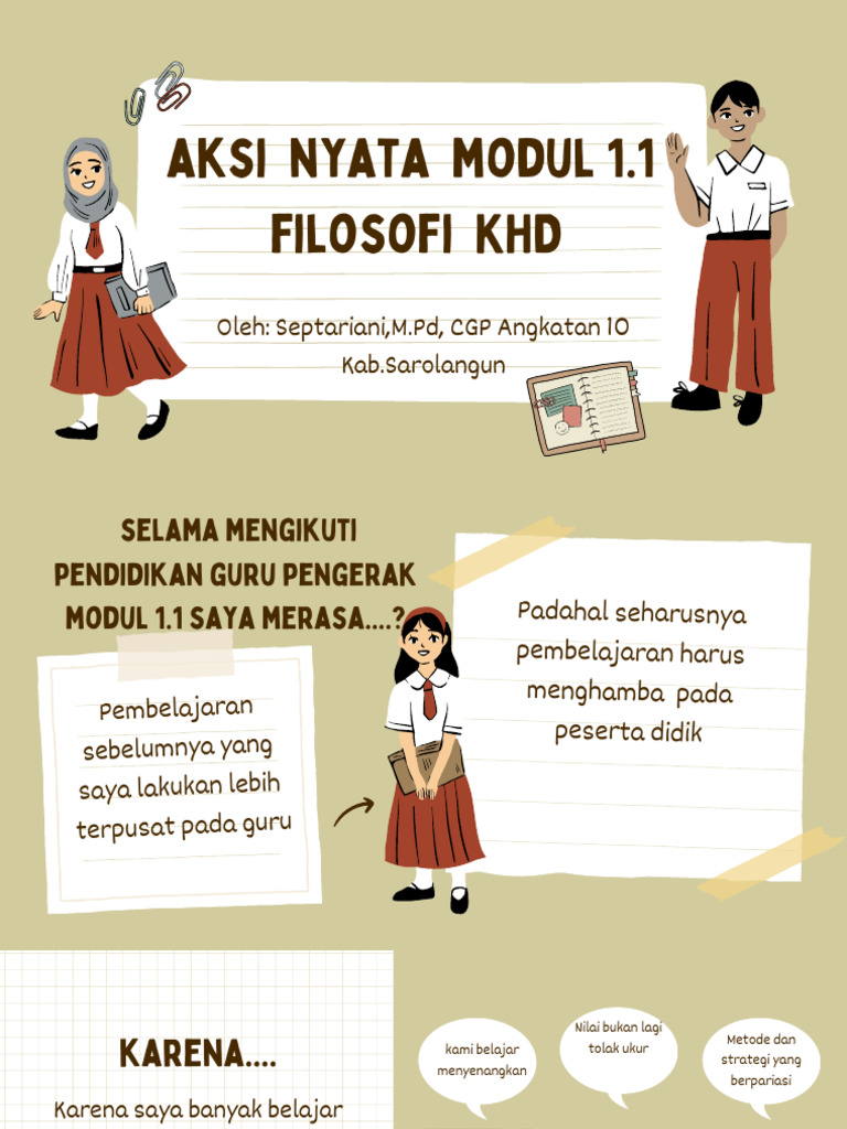 Aksi Nyata Modul 1.1 Filosofi KHD | PDF