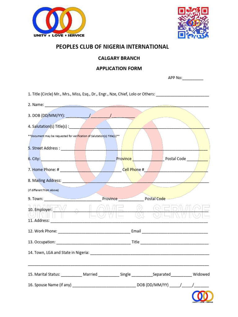 Membership Form | PDF