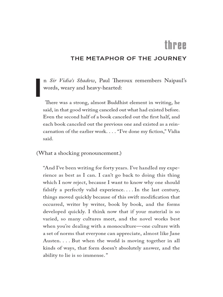 Ch.3 The Metaphor of The Journey | PDF | Black Pepper | Poetry