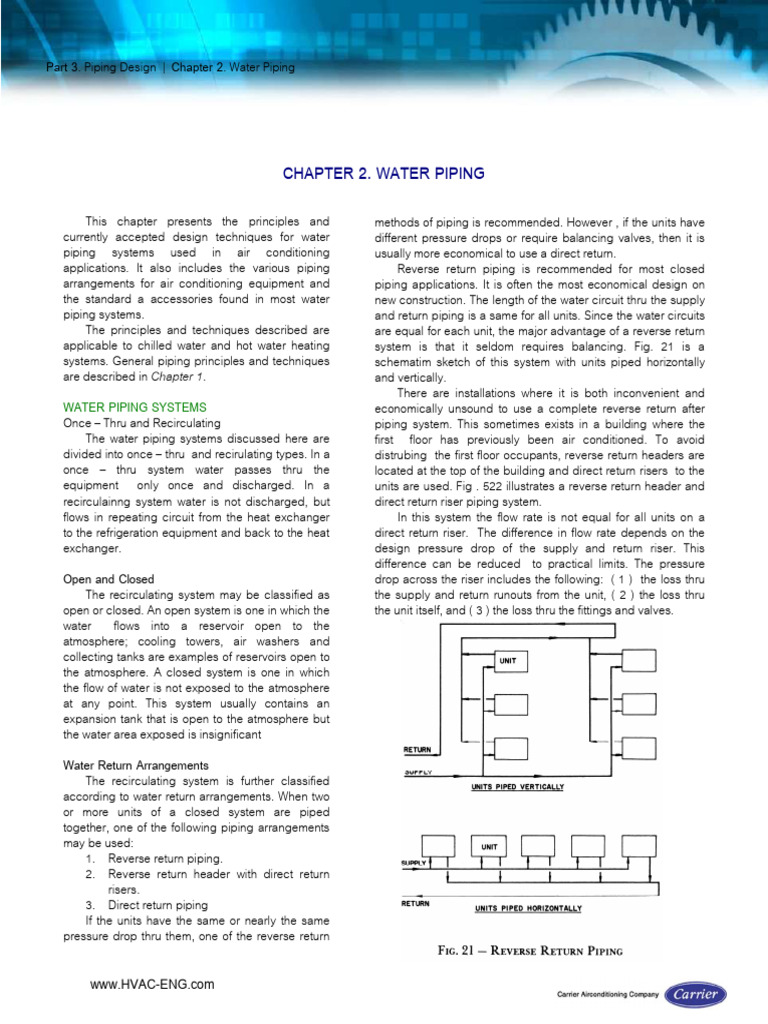 Carrier Handbook Pipe Sizing | PDF