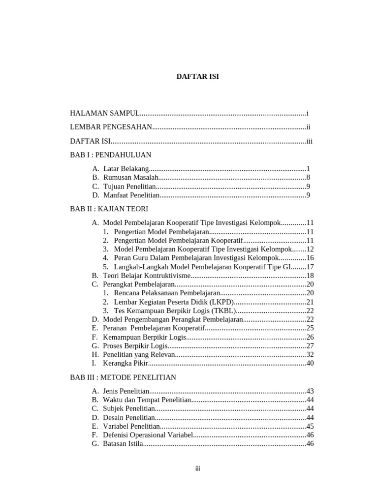 Daftar Isi | PDF
