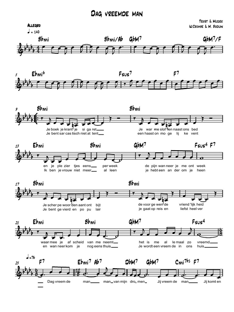 Dag Vreemde Man in BB | PDF