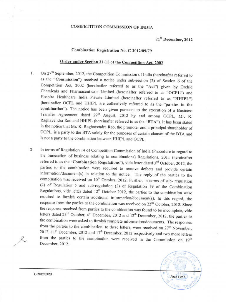 CCI ORDER | PDF