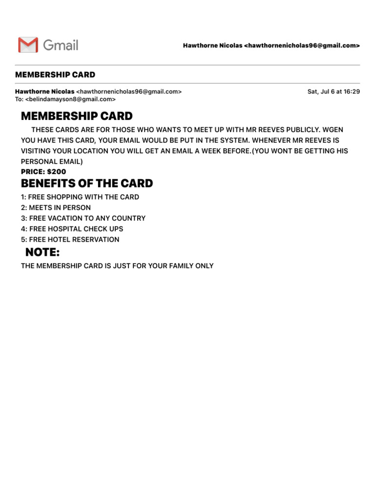 Membership Card | PDF