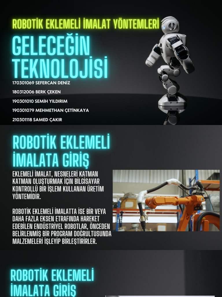 Robotik Eklemeli imalat yöntemleri | PDF