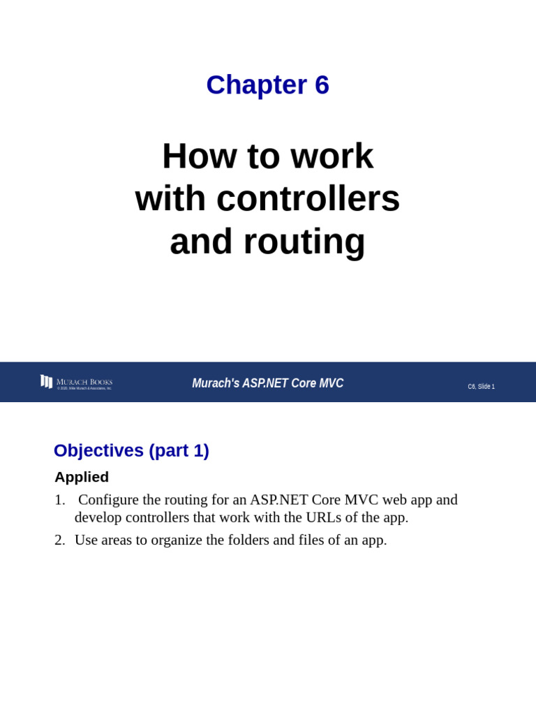 06 - How To Work With Controllers and Routing | PDF